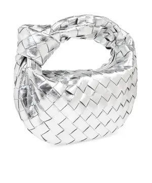 Bottega Veneta Jodie Mini Top Handle Bag - Silver