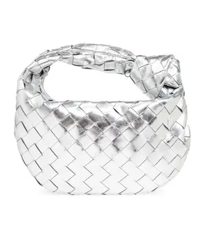 Bottega Veneta Jodie Mini Top Handle Bag - Silver