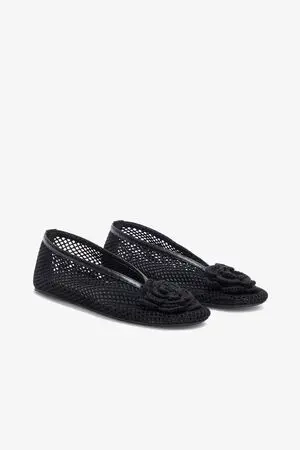 GANNI Jenny Ballet Flats - Black