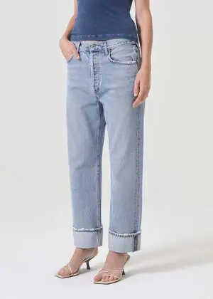 AGOLDE Fran Straight-leg Jeans - Gray