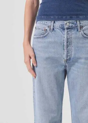 AGOLDE Fran Straight-leg Jeans - Gray
