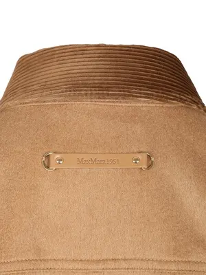 Max Mara Collared Belted Jacket - Camel