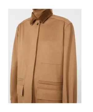 Max Mara Collared Belted Jacket - Camel