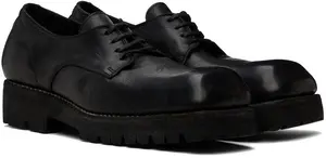 Guidi Square-toed Lace-up Casual Shoes