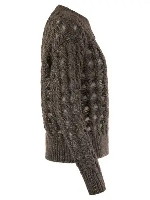 Herno Crew Neck Cut-out Sweater