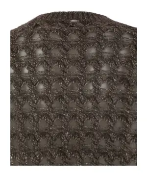 Herno Crew Neck Cut-out Sweater