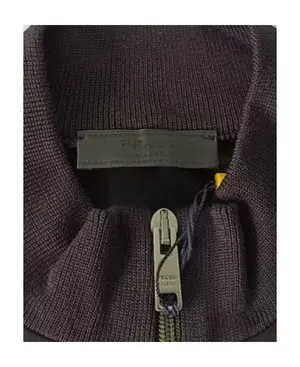 Prada Logo Zip Up Casual Jacket