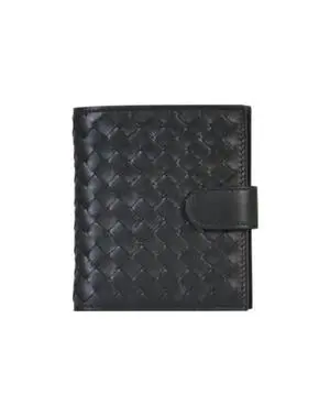 Bottega Veneta Intrecciato Leather Wallet - Black