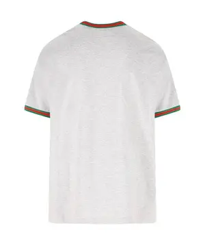 Gucci Logo Embroidered Crewneck T-shirt