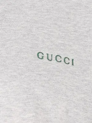 Gucci Logo Embroidered Crewneck T-shirt