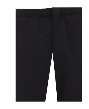 Prada Logo Plaque Straight-leg Pants - Black