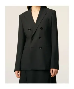 Ami Double-breasted Tailored Blazer - Black