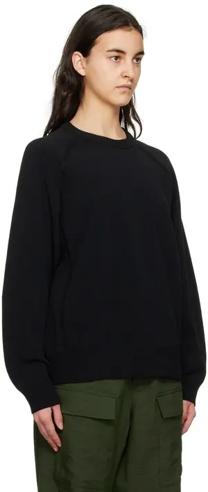Y3 Embroidered-logo Crew-neck Sweatshirt