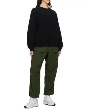 Y3 Embroidered-logo Crew-neck Sweatshirt