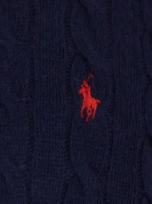 Polo Ralph Lauren Embroidered Cable-knit Jumper