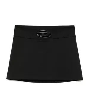 DIESEL® O-dixy" Mini Skirt With Oval D Detail