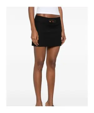 DIESEL® O-dixy" Mini Skirt With Oval D Detail