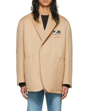 We11Done Logo Patch Twill Blazer