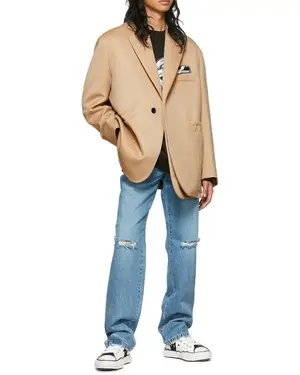 We11Done Logo Patch Twill Blazer