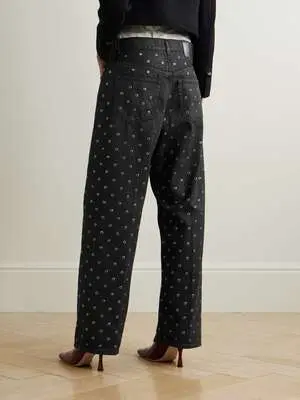 HAIKURE Belt Loop Jeans With Embellishments