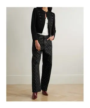 HAIKURE Belt Loop Jeans With Embellishments