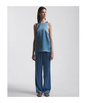 LOULOU STUDIO Sleeveless Vest With Twist Back Straps