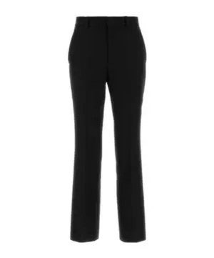 Gucci Logo Embroidered Tailored Trousers