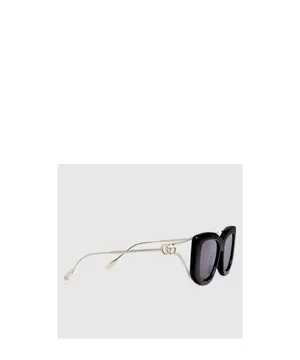 Gucci Double G Rectangle Frame Sunglasses