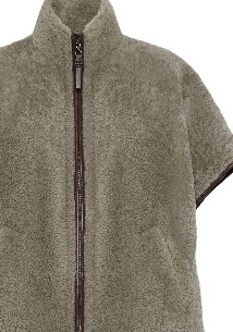 Brunello Cucinelli Monili Chain-detail Shearling Jacket