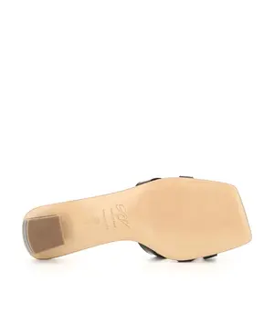 ROGER VIVIER Embellished Square Toe Mules