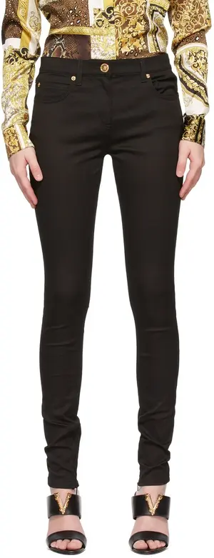 Versace Skinny Fit Jeans - Black