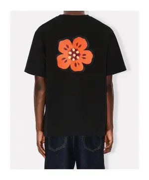 Kenzo Boke Flower' Embroidered T-shirt In Cotton