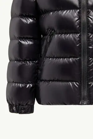 Moncler Hooded Down Jacket With Faux Fur Trim