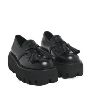 Alexander McQueen Sofa Platform Loafers With Tassel And Skull Charm