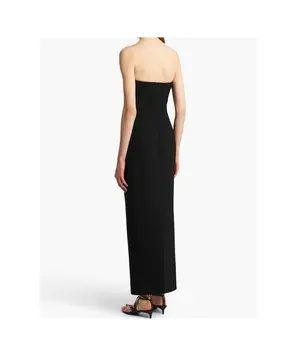 Khaite Cato Dress With Draped Bodice And Handkerchief Detail