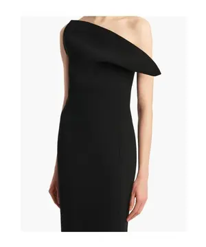 Khaite Cato Dress With Draped Bodice And Handkerchief Detail