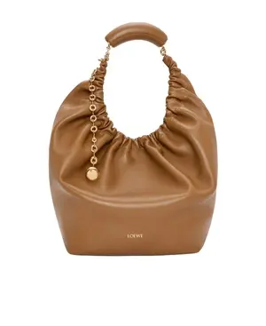 Loewe Medium Squeeze Bag In Nappa Lambskin - Brown