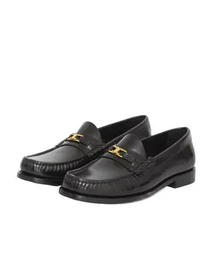 Celine Luco Triomphe Loafers In Polished Bullskin