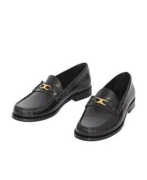 Celine Luco Triomphe Loafers In Polished Bullskin