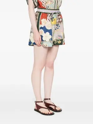 ALEMAIS Bianca Floral Print Shorts - Multicolour
