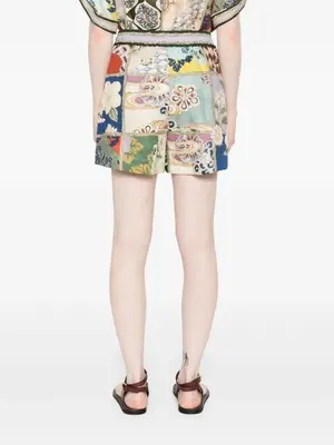 ALEMAIS Bianca Floral Print Shorts - Multicolour