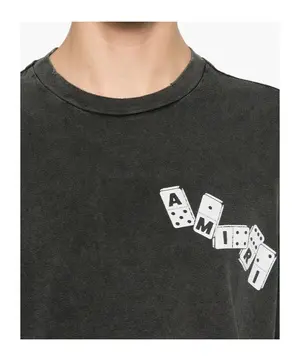 Amiri Logo Printed Crewneck T-shirt