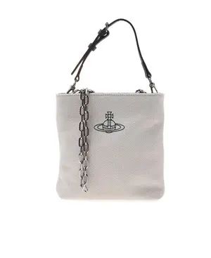 VIVIENNE WESTWOOD Logo Shoulder Bag - Gray