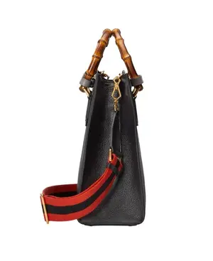 Gucci Diana Bamboo Top Handle Tote Bag - Black