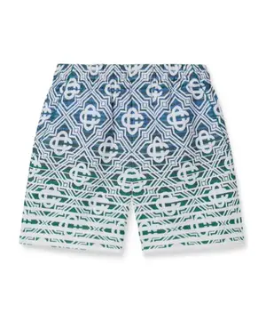 Casablanca Monogram Gradient Elastic Waist Towelling Shorts