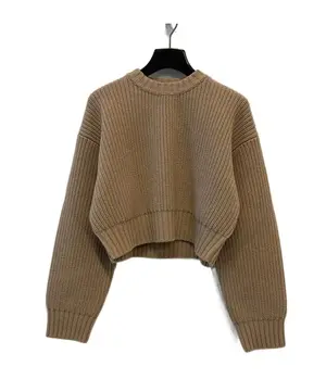 Bottega Veneta Cropped Ribbed Jumper - No