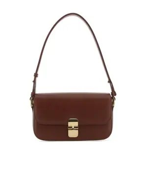 A.p.c. Grace Foldover Shoulder Bag - Red