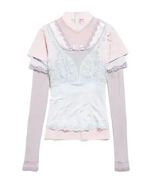 Balenciaga Layered Long Sleeve Top
