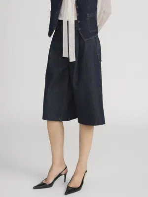 FRAME Pleated Detailed Tailored Shorts - Rinse
