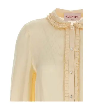 Valentino Garavani Ruffled Bow Detail Shirt